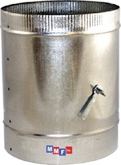 INLINE DAMPER 8" W/SLEEVE 28ga - CFM Equipment Distributors, Inc.