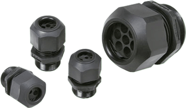 HEYCO STRAIN RELIEF 3-HOLE SKINNED MASTHEAD CORD GRIP 3/4" NYLON NPT ...